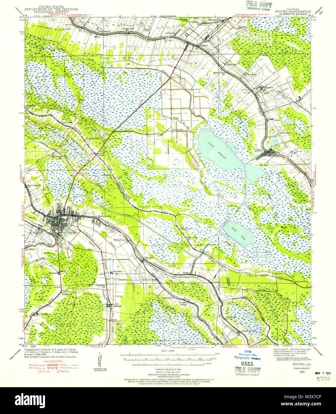 Map of houma hi-res stock photography and images - Alamy