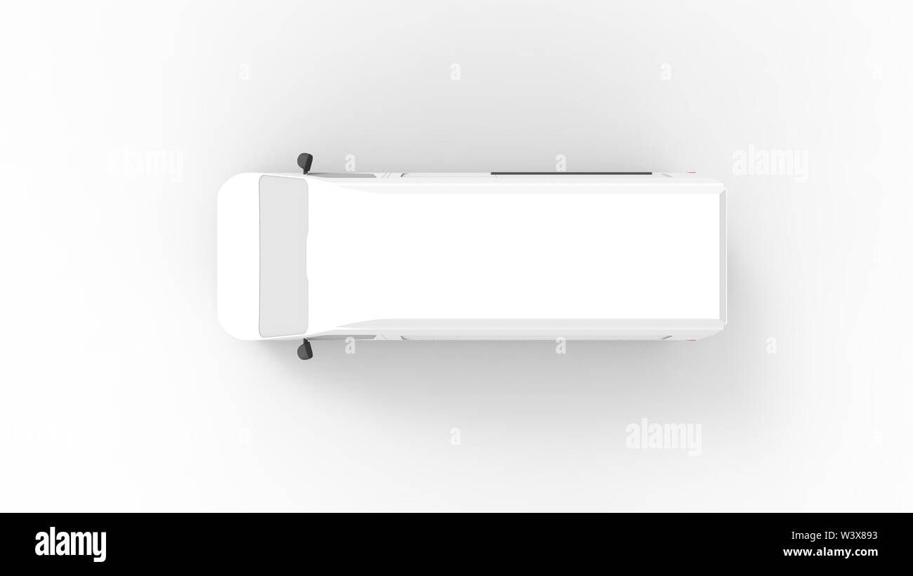 3d rendering of a utility van isolated in white studio background Stock ...