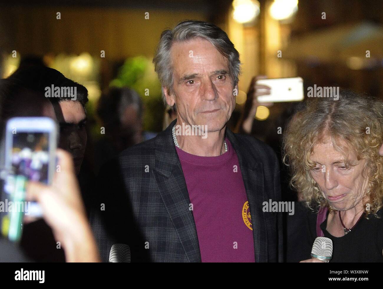 Rome, Jeremy Irons at the arena in Piazza San Cosimato in Trastevere at ...