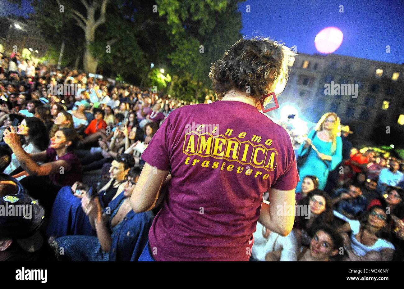 Rome, Jeremy Irons at the arena in Piazza San Cosimato in Trastevere at ...