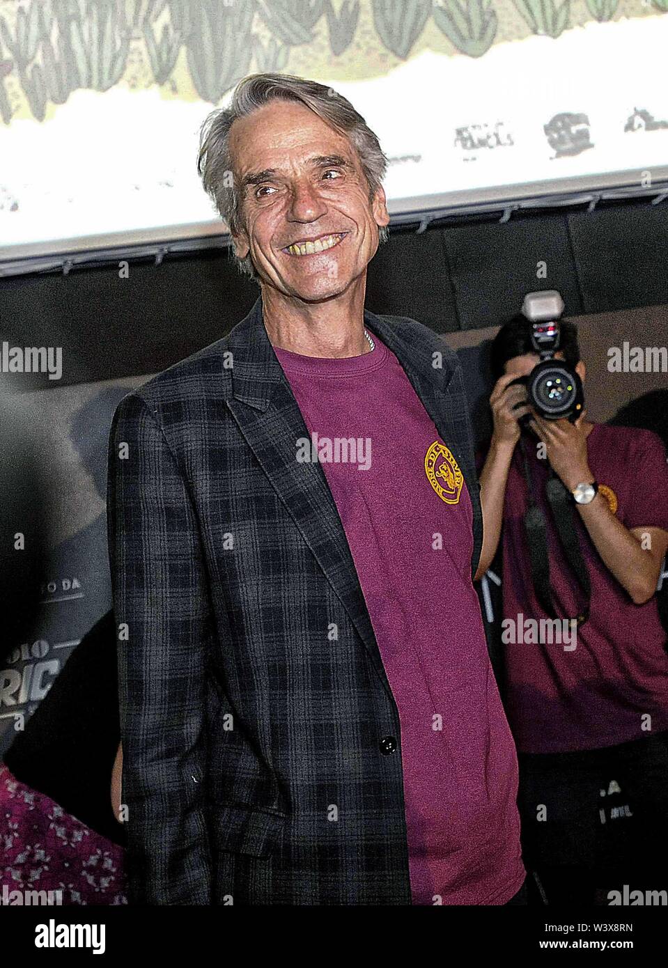 Rome, Jeremy Irons at the arena in Piazza San Cosimato in Trastevere at ...