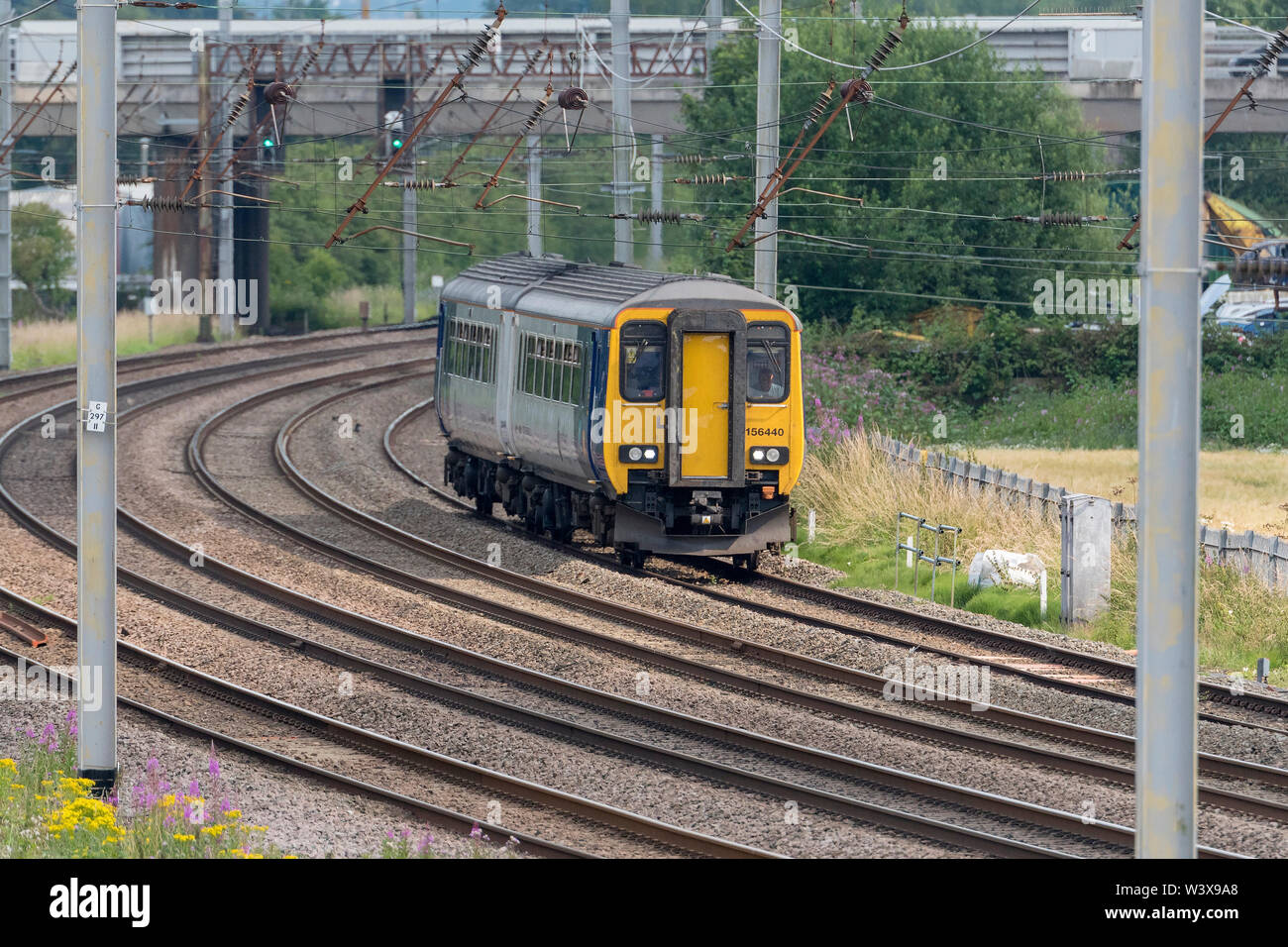 British Rail Class 156 Super Sprinter diesel multiple unit train ...