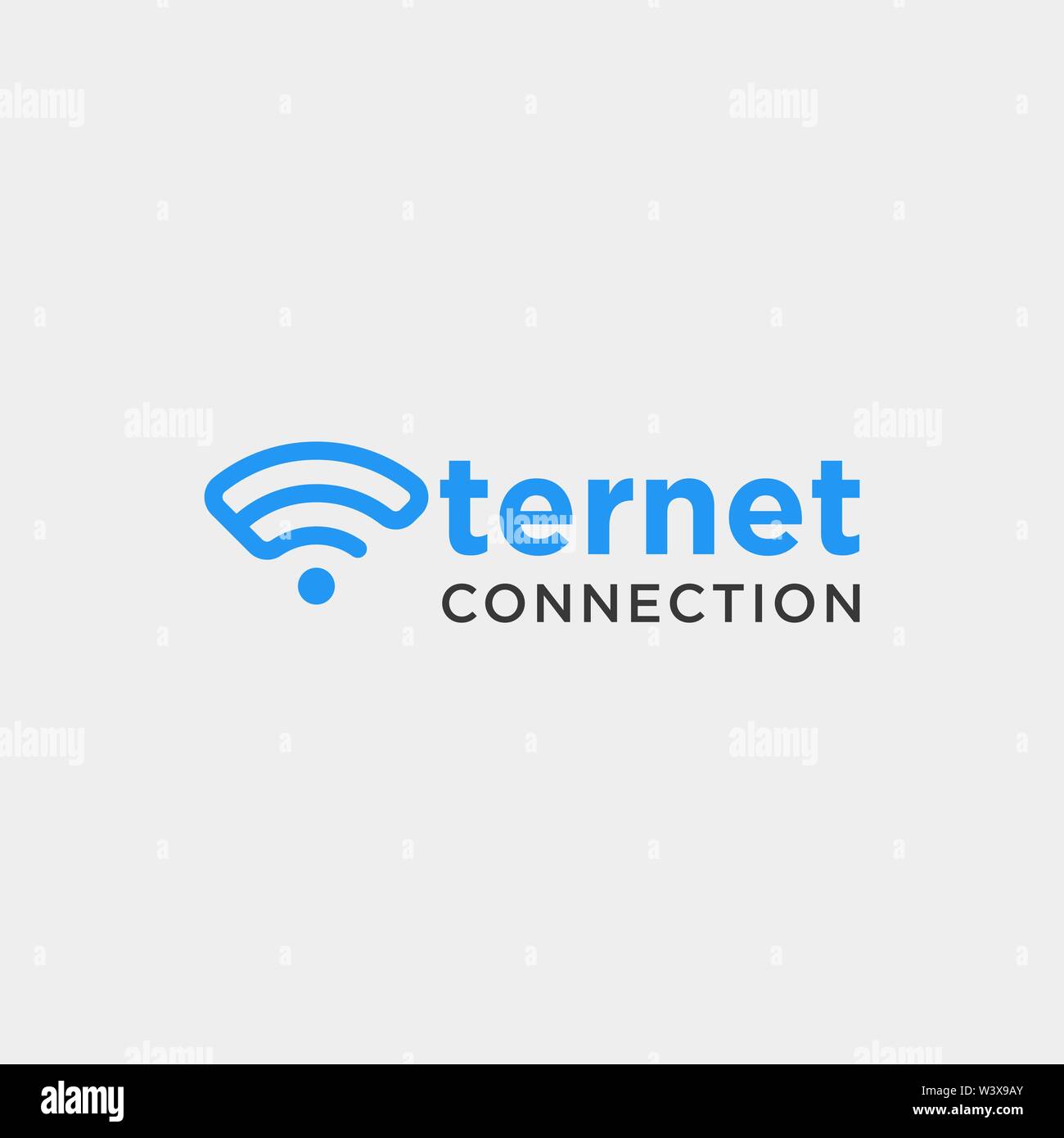 initial e internet logo design vector wifi network symbol icon isolated ...