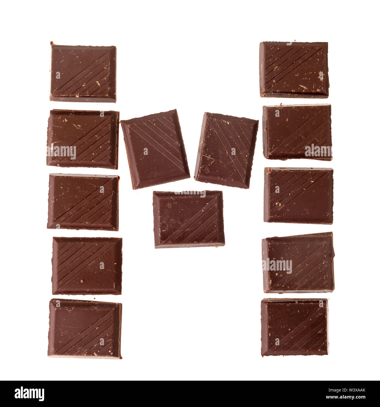 Isolate chocolate letter, alphabet Stock Photo - Alamy