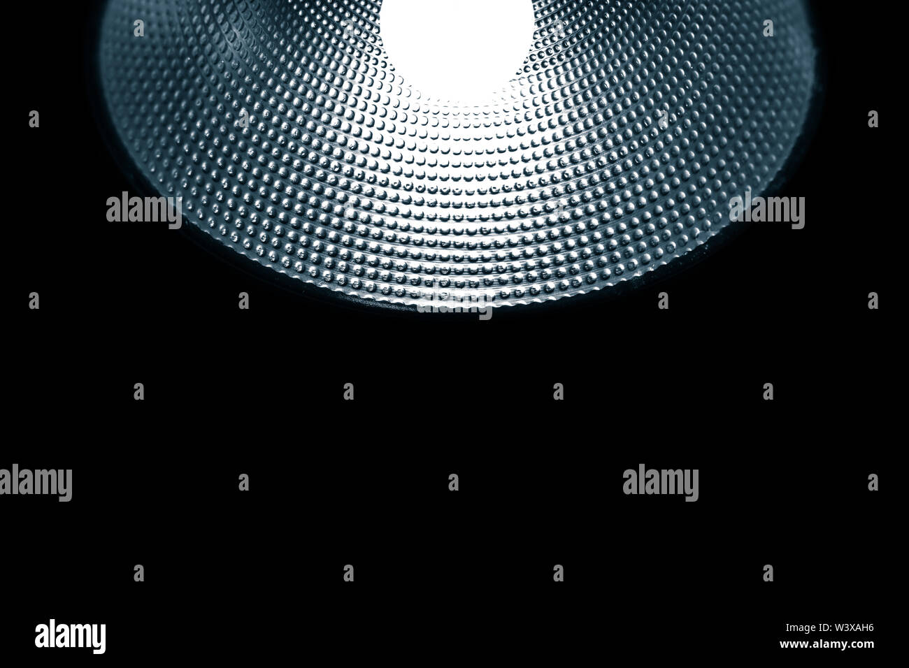 Vintage lamp, cold light in lampshade, indoor decorate, isolated ...