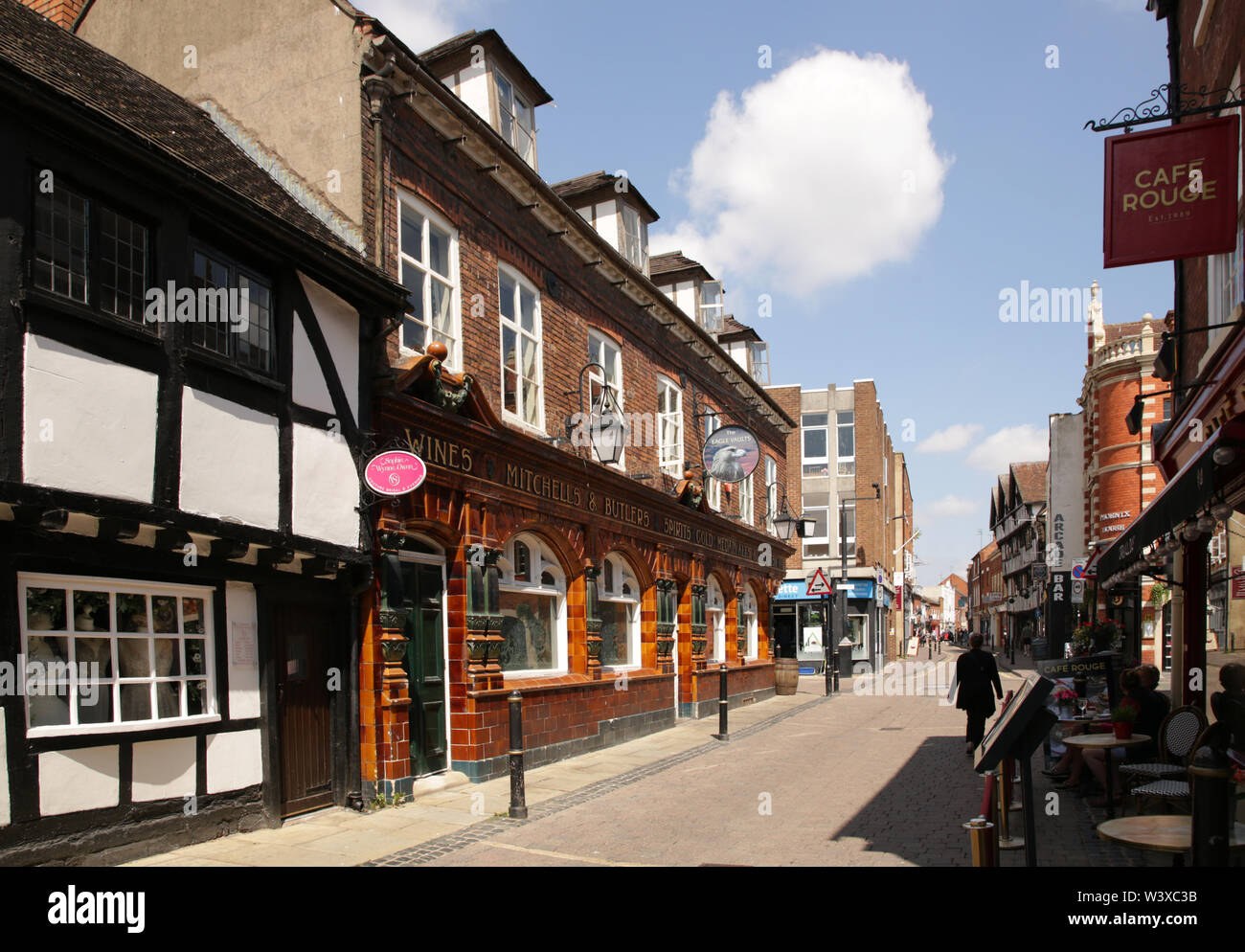 A view along Friar street in Worcester city centre, England, UK Stock ...