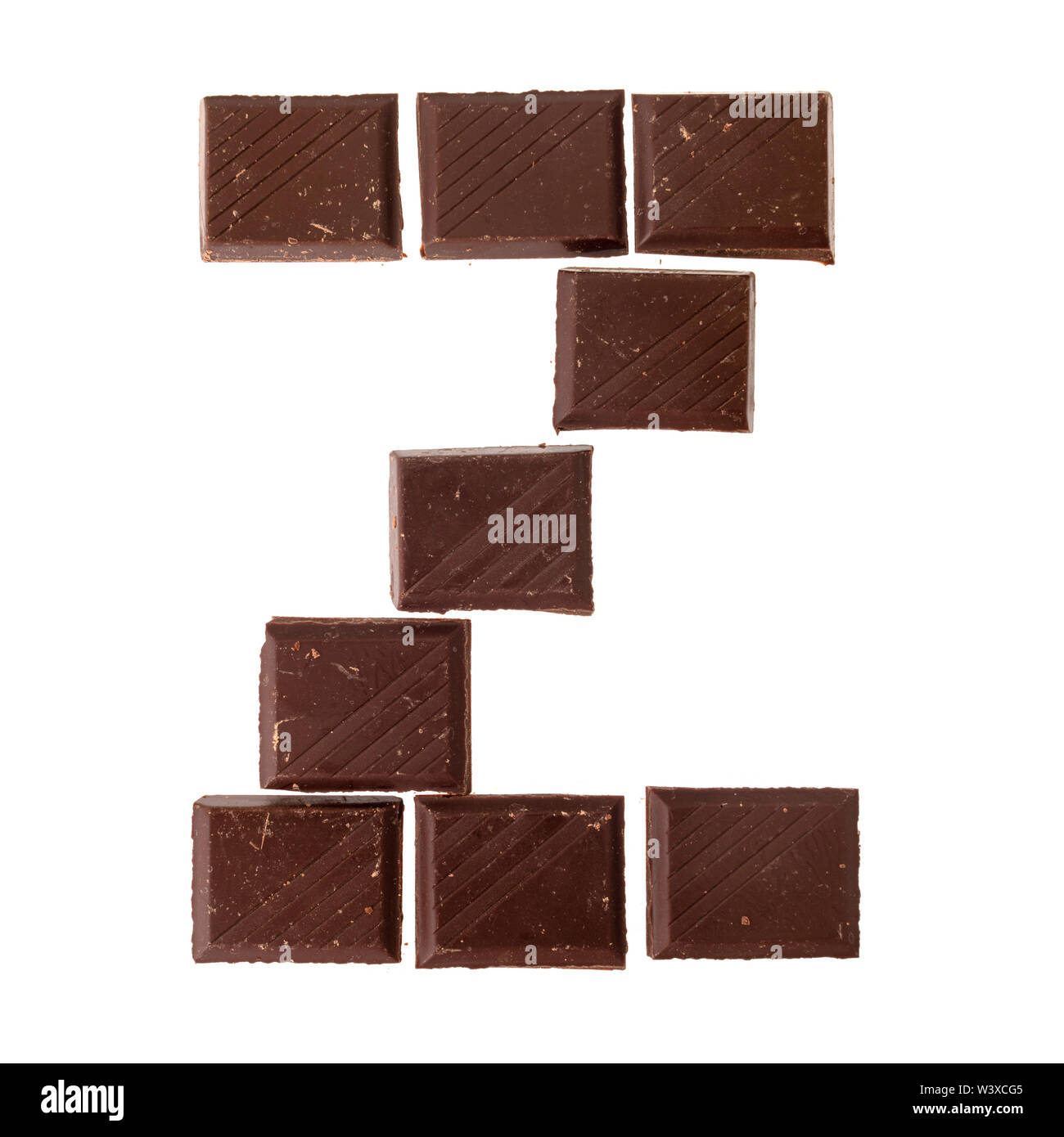 Isolate chocolate letter, alphabet Stock Photo - Alamy