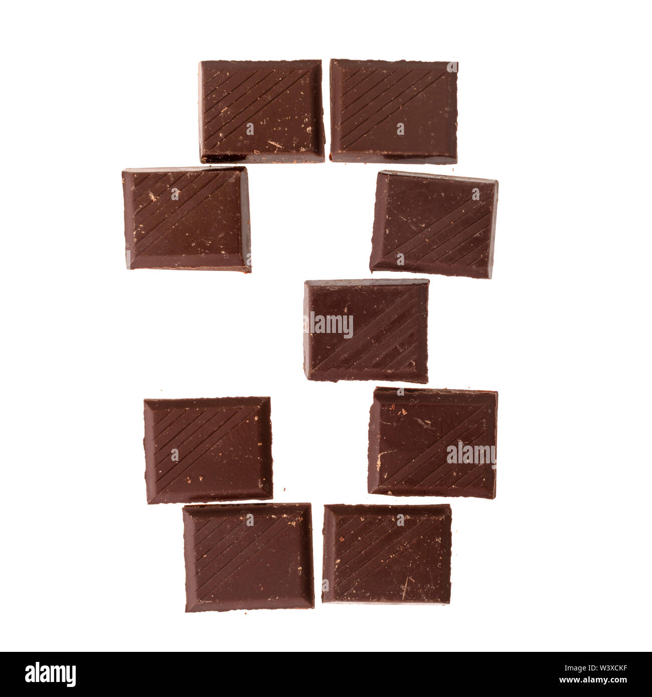 Isolate chocolate letter, alphabet Stock Photo - Alamy