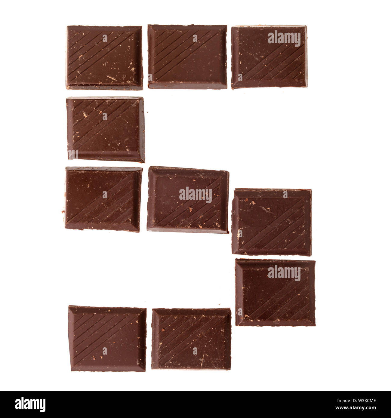 Isolate chocolate letter, alphabet Stock Photo - Alamy