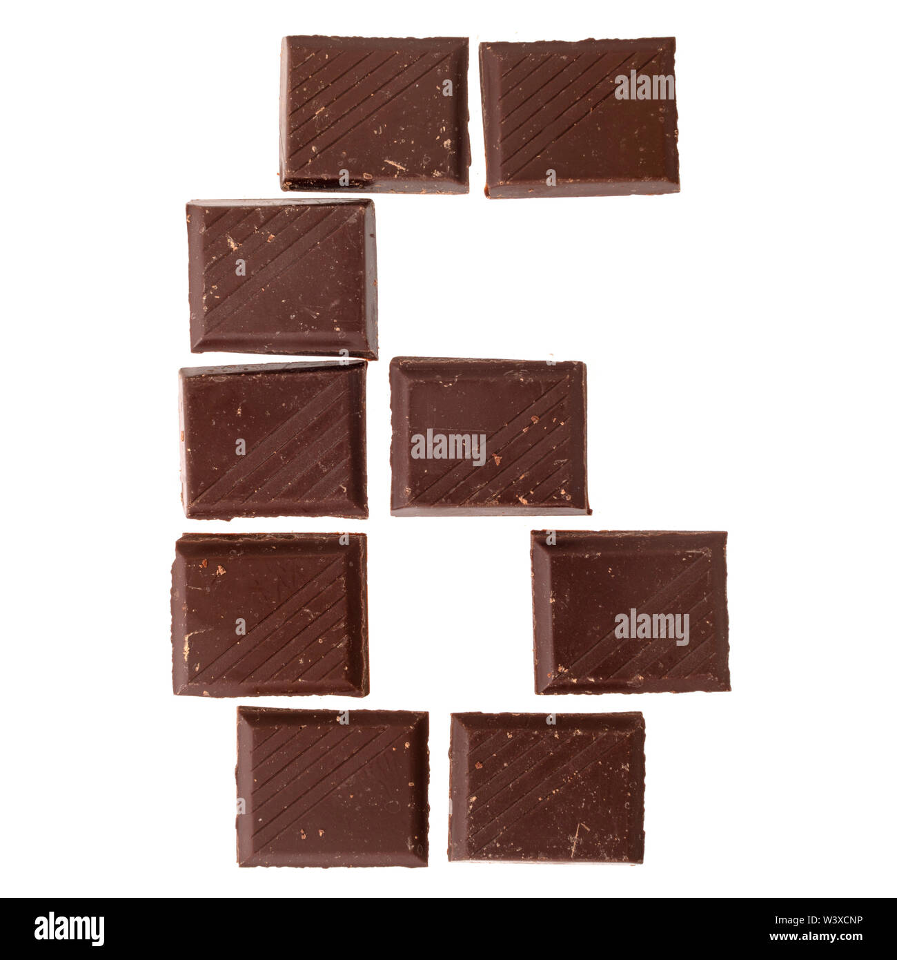 Isolate chocolate letter, alphabet Stock Photo - Alamy