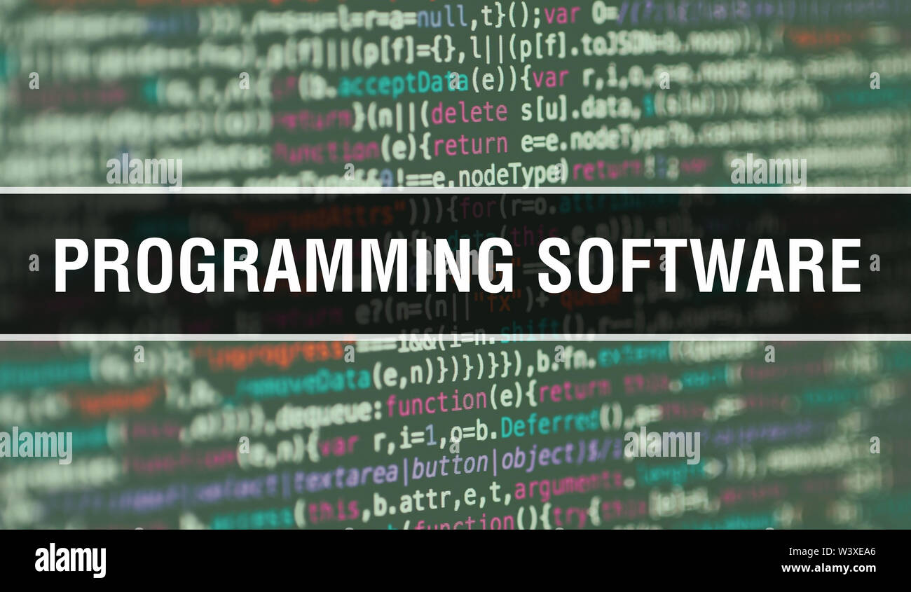 programming software with Abstract Technology Binary code Background.Digital binary data and ...