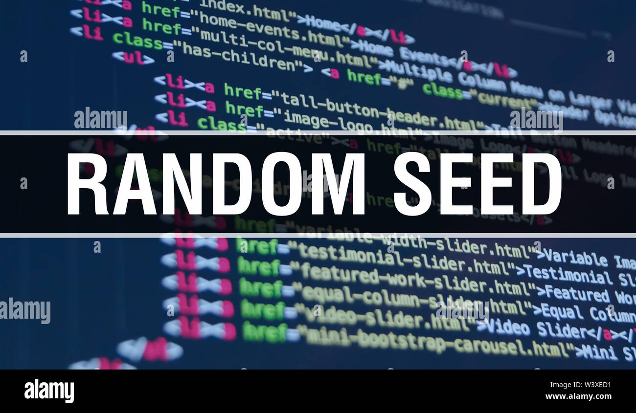 Random seed image hi-res stock photography and images - Alamy