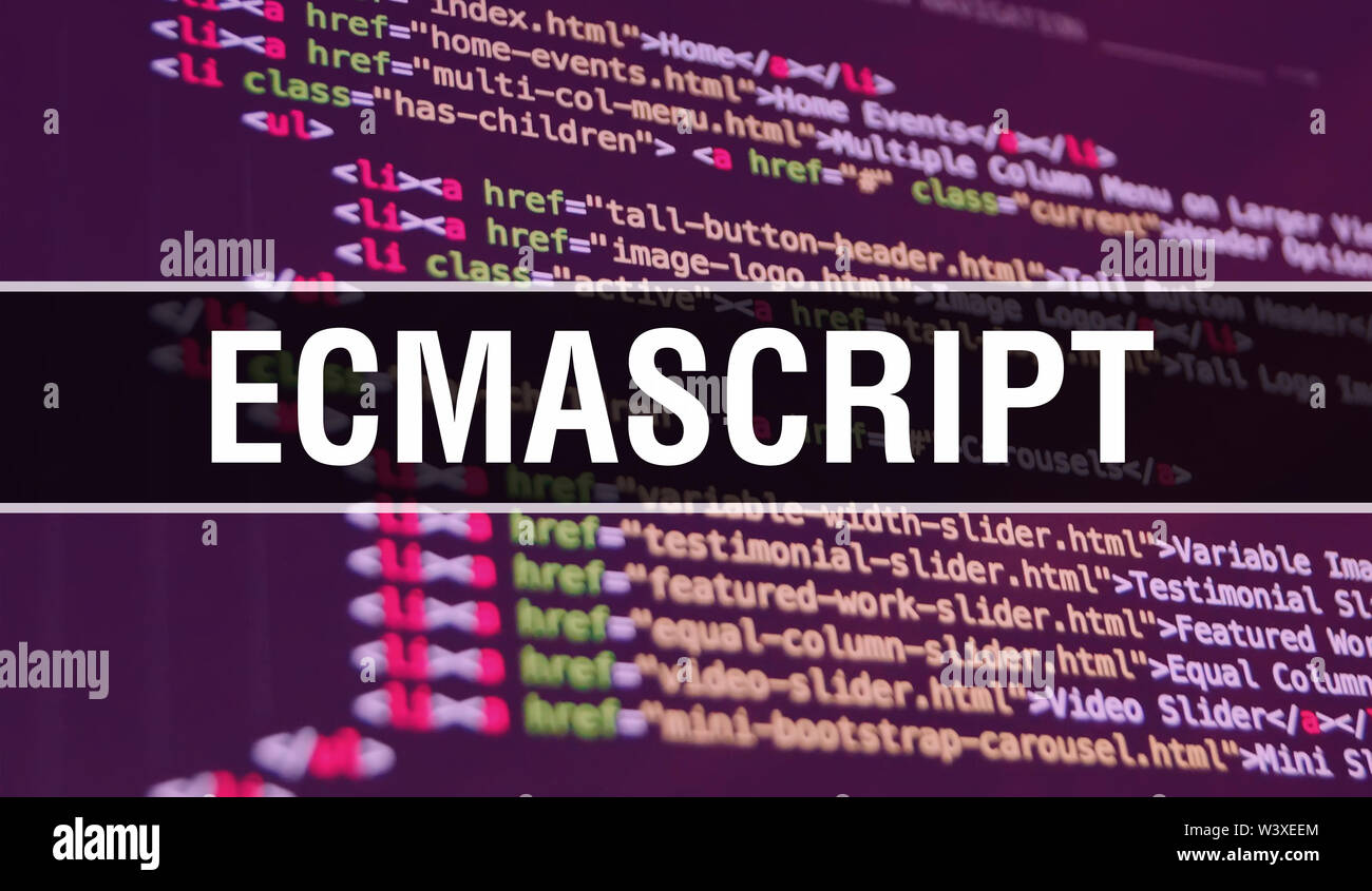 Ecmascript image hi-res stock photography and images - Alamy