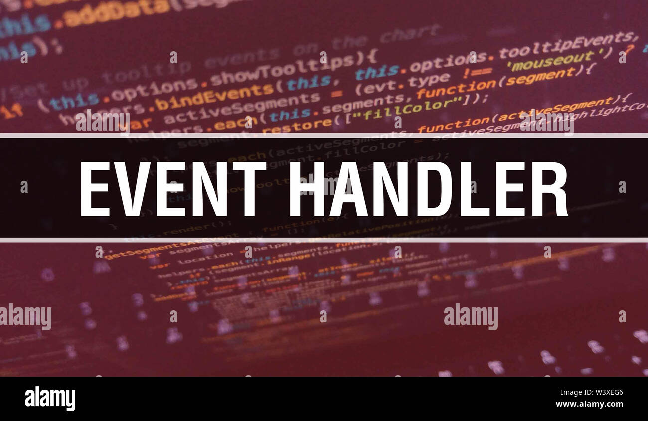 Event handler text hi-res stock photography and images - Alamy