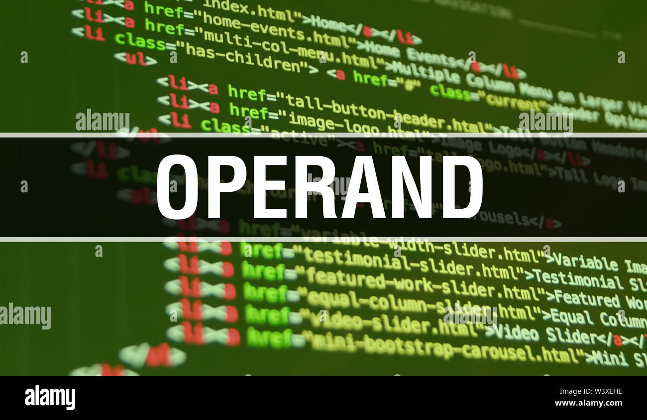 Operand image hi-res stock photography and images - Alamy
