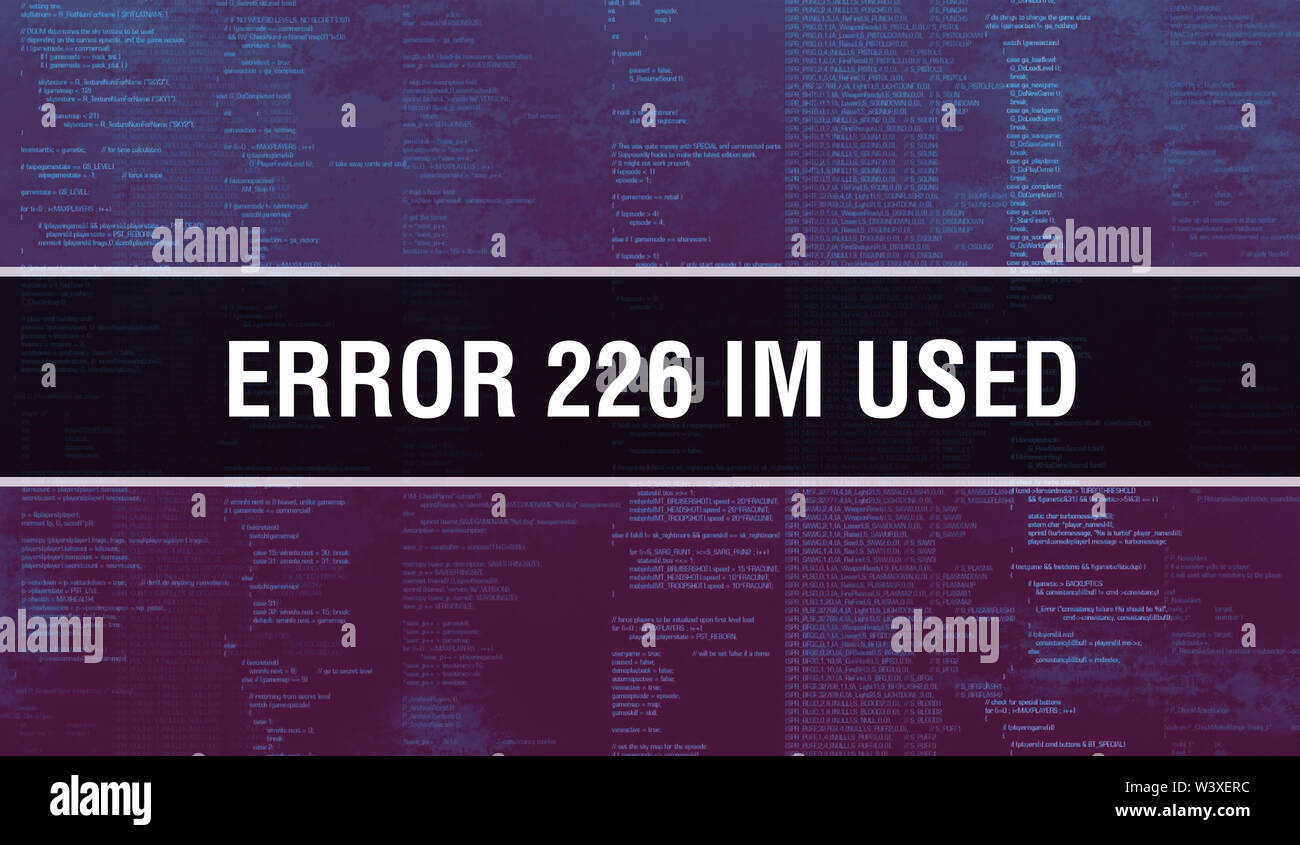 Error 226 image hi-res stock photography and images - Alamy