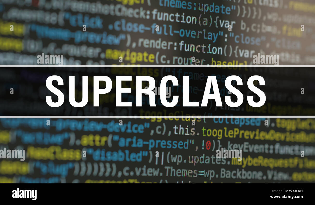Superclass With Abstract Technology Binary Code Backgrounddigital Binary Data And Secure Data