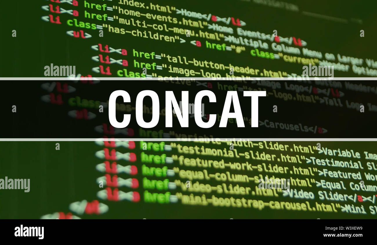 Concat image hi-res stock photography and images - Alamy