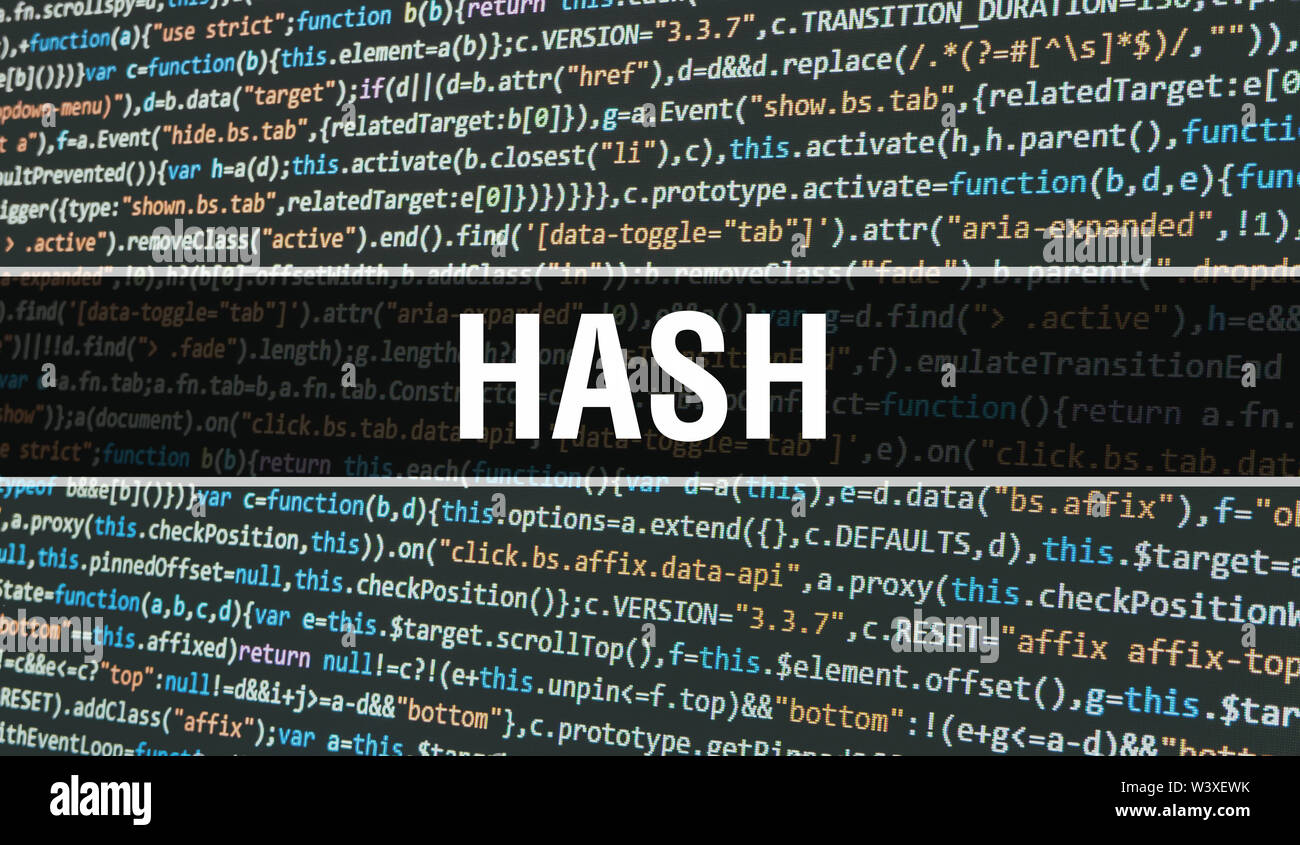 Hash Concept With Random Parts Of Program Code Hash With Programming Code Abstract Technology 2469