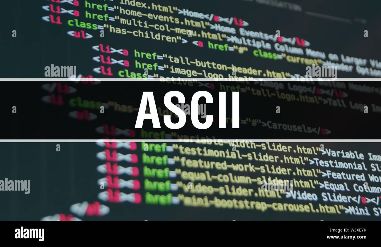 Ascii hi-res stock photography and images - Alamy