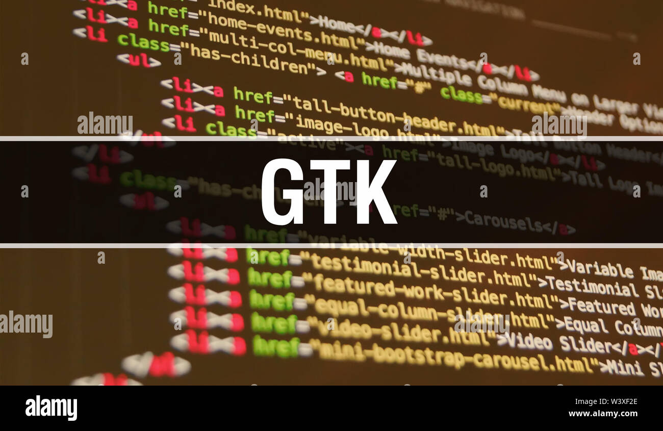 Gtk text hi-res stock photography and images - Alamy