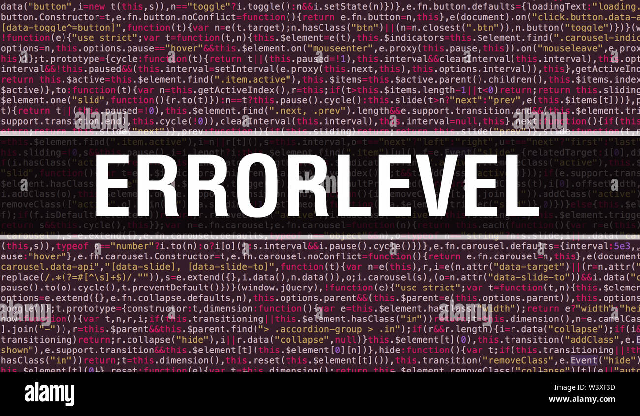 Errorlevel hi-res stock photography and images - Alamy