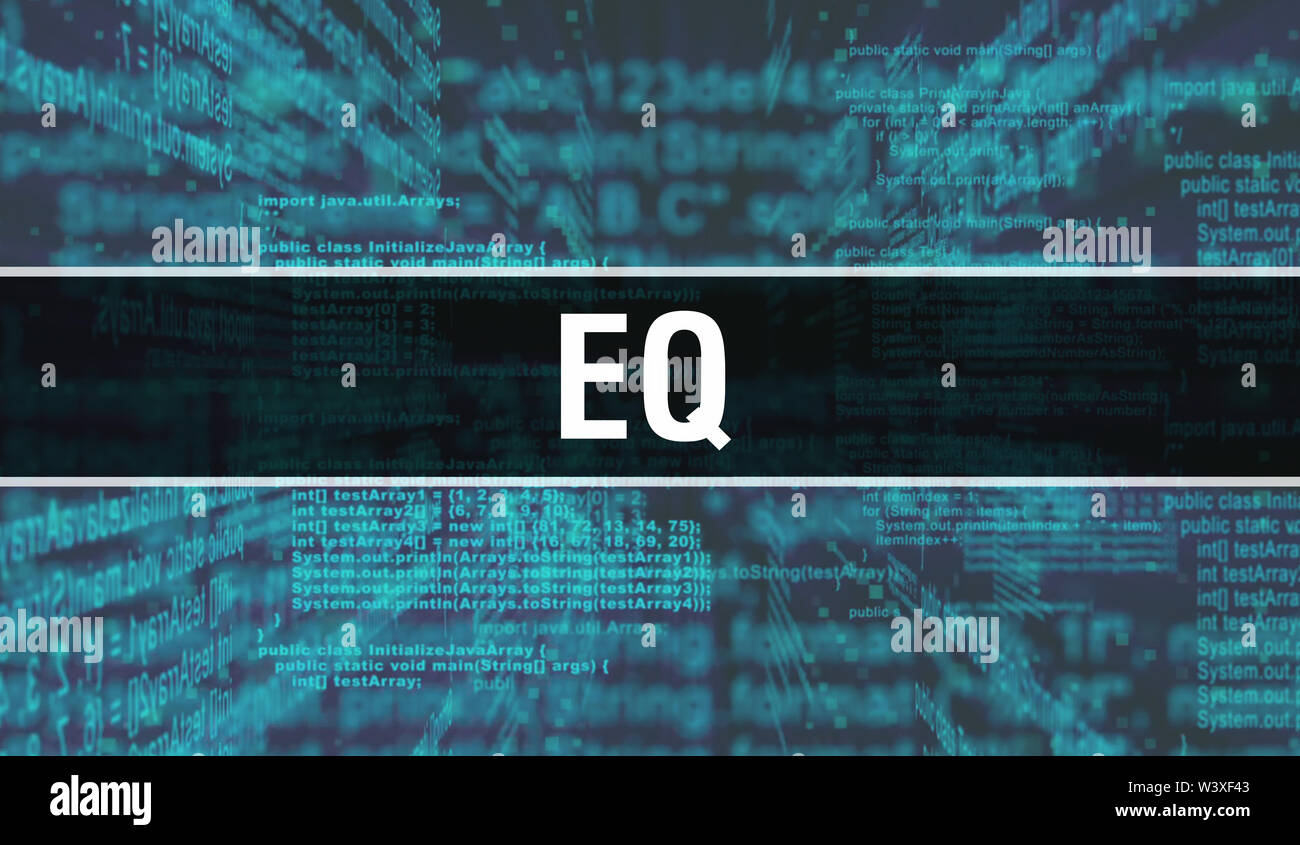 Eq with Digital java code text. Eq and Computer software coding vector ... Eq with Digital java code text. Eq and Computer software coding vector ...