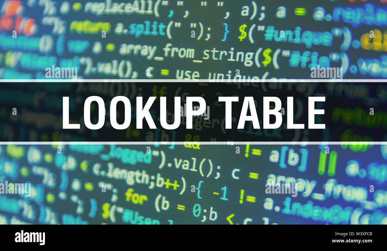 Lookup table image hi-res stock photography and images - Alamy