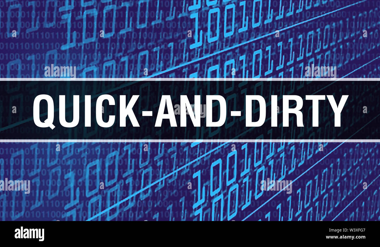 Quick-and-dirty with Binary code digital technology background ...