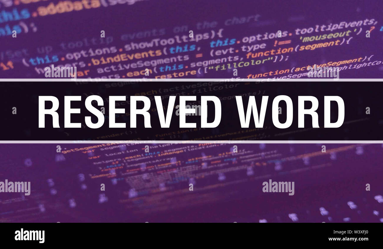 Reserved word hi-res stock photography and images - Alamy