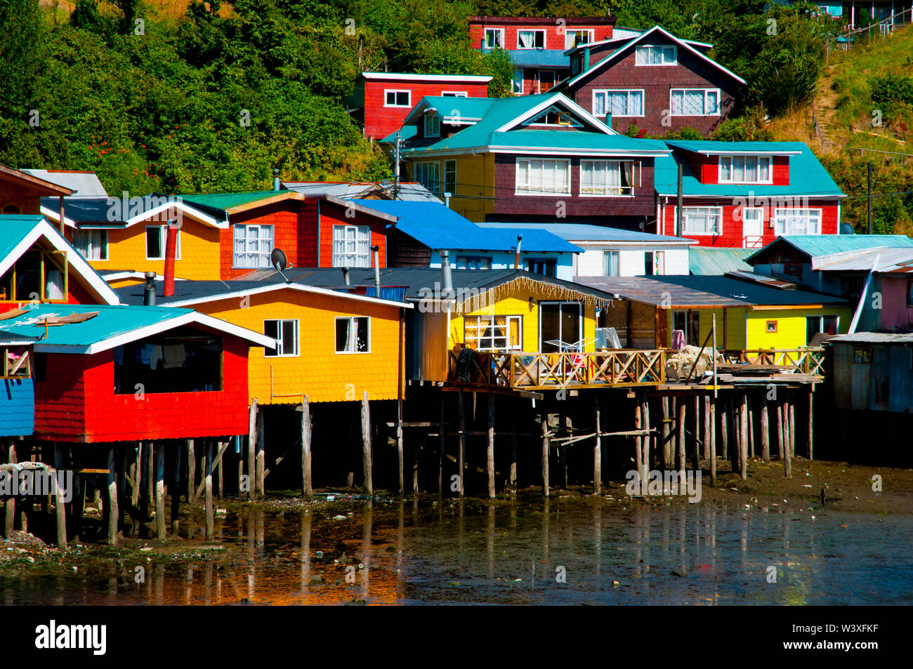 Palafito Houses - Castro - Chile Stock Photo - Alamy
