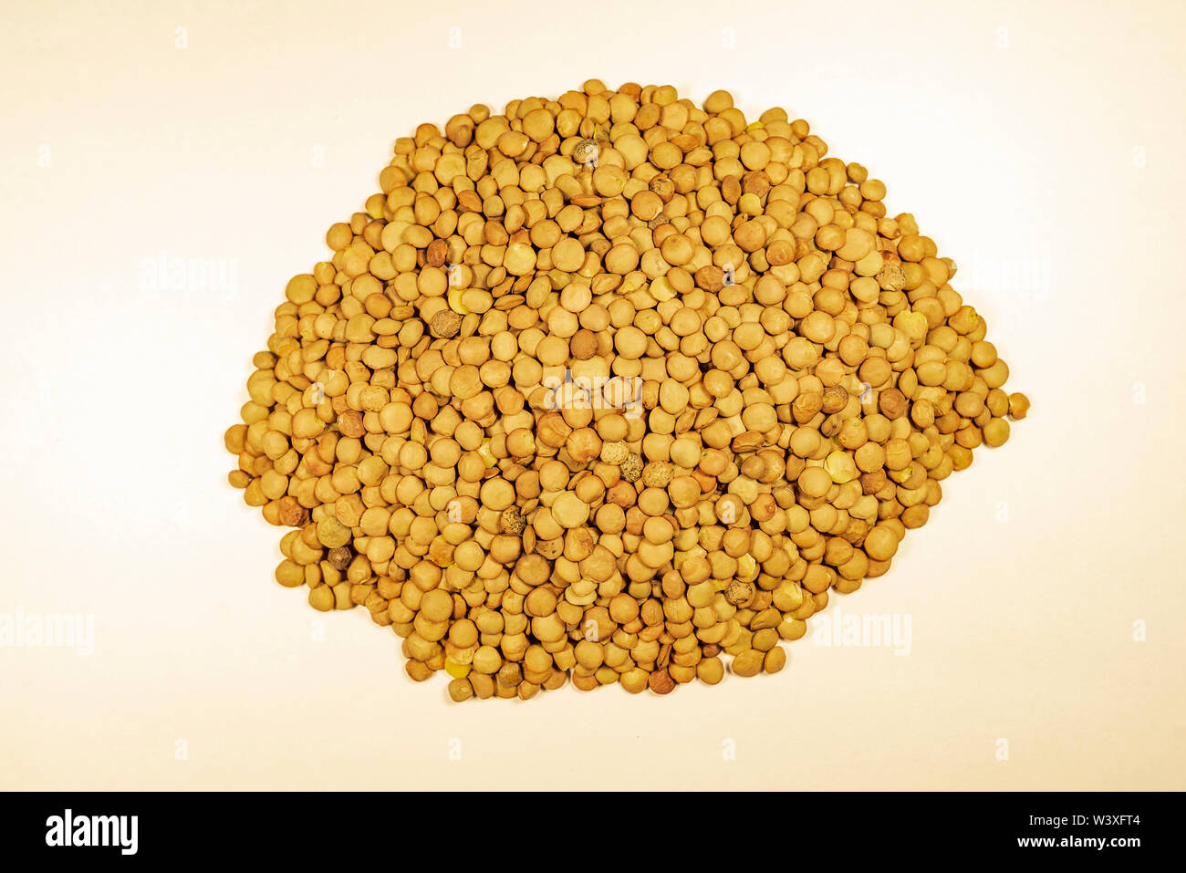 lentils isolated on white background. top view Stock Photo - Alamy
