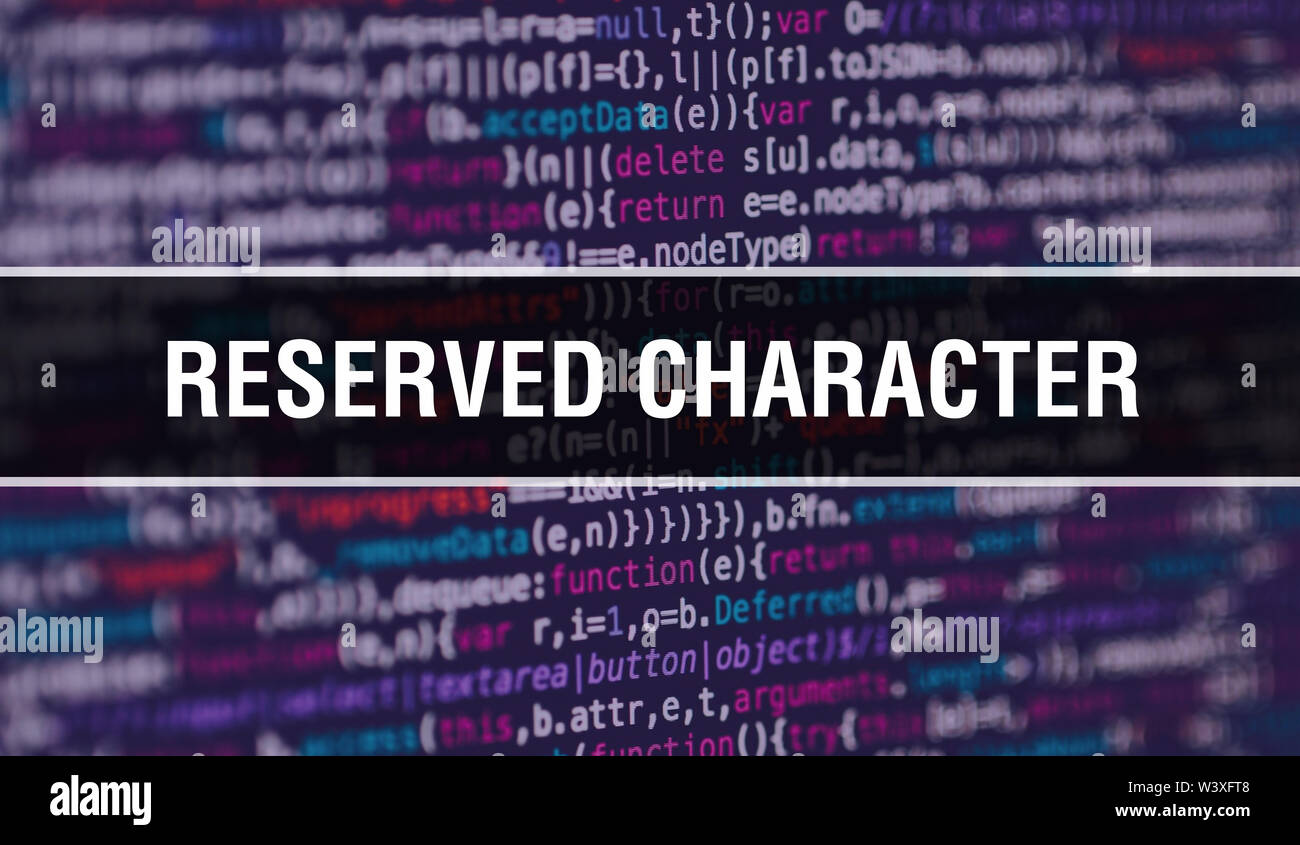 Reserved characterDBMS) with Abstract Technology Binary code Background ...