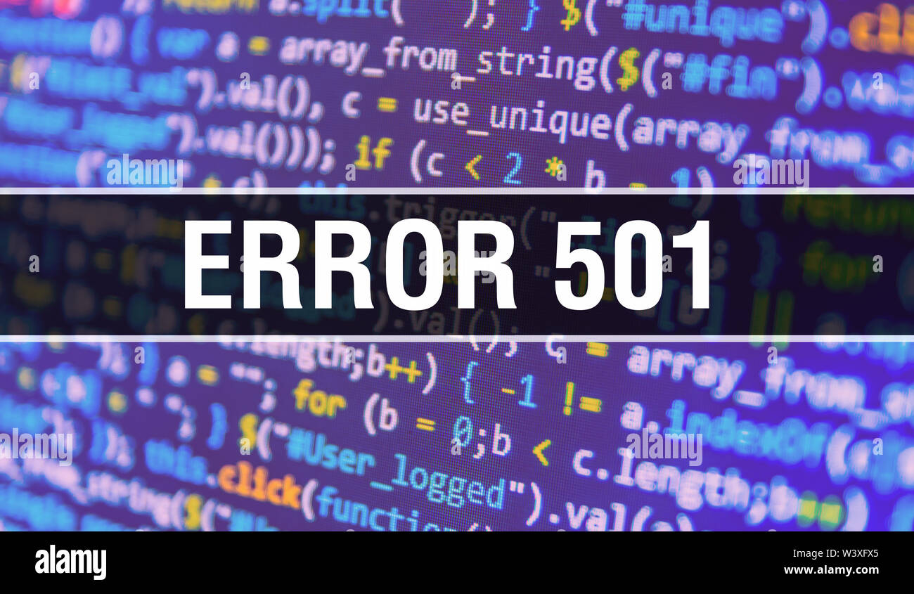 Error 501 not implemented text hi-res stock photography and images - Alamy