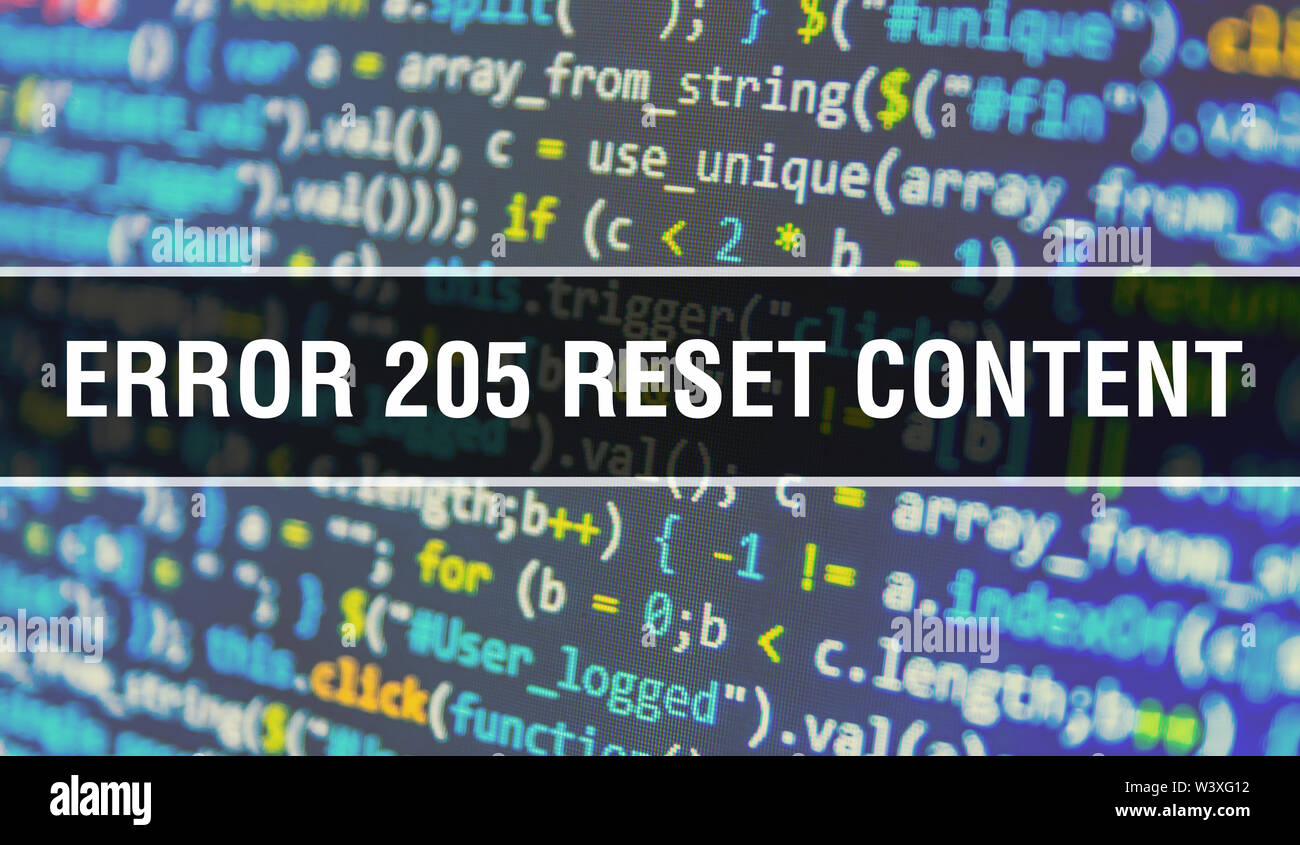 Error 205 background hi-res stock photography and images - Alamy