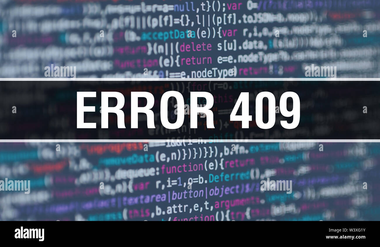 Error 409 image hi-res stock photography and images - Alamy