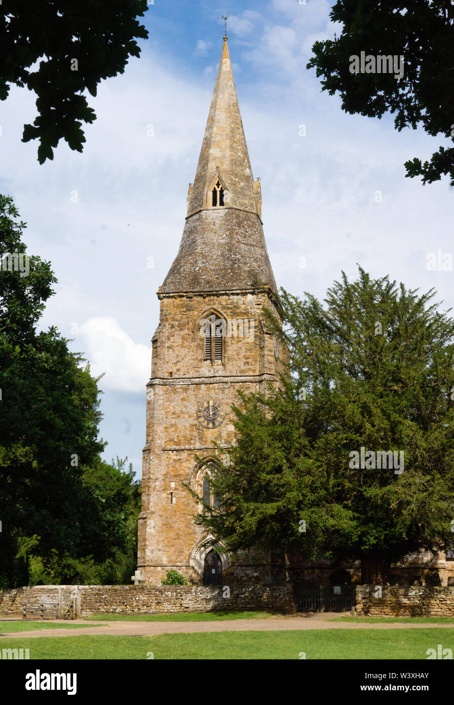 The parish church of St Mary the Virgin in the grounds of Broughton ...
