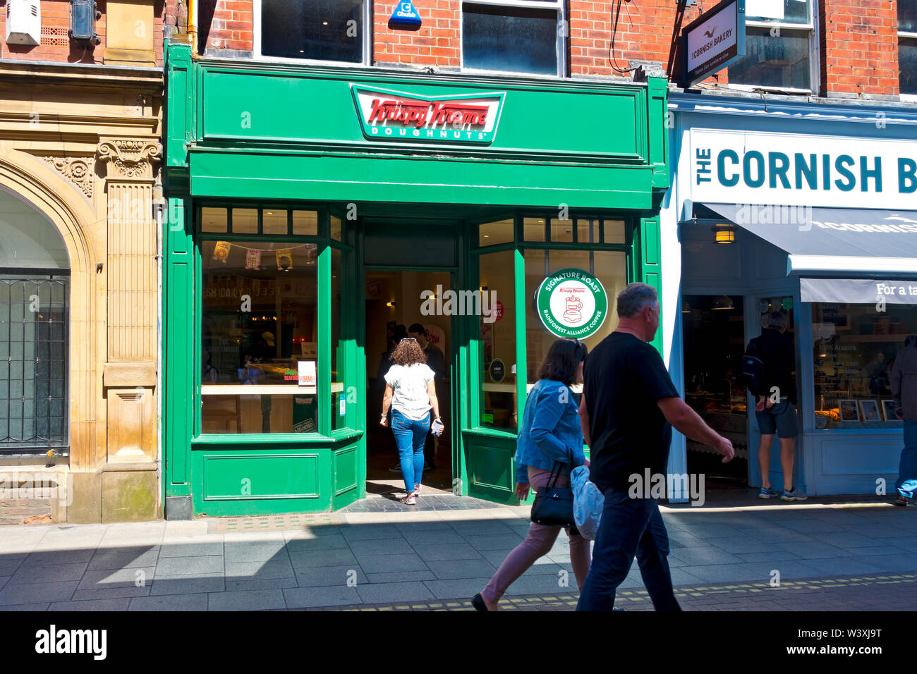 Krispy Kreme Doughnuts store Doughnut shop exterior Coney Street York ...