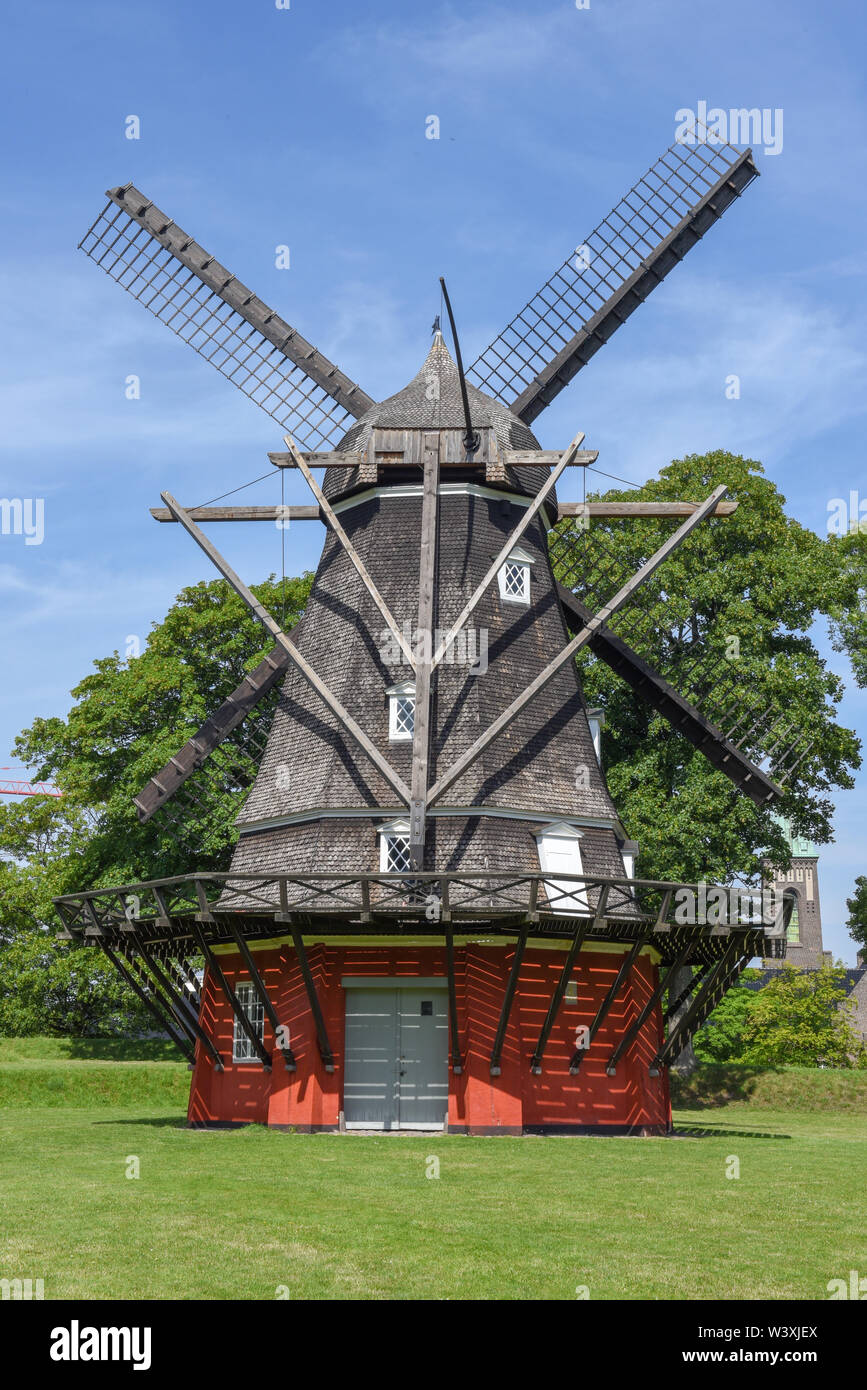 Old wodden windmill at Copenhagen on Denmark Stock Photo - Alamy