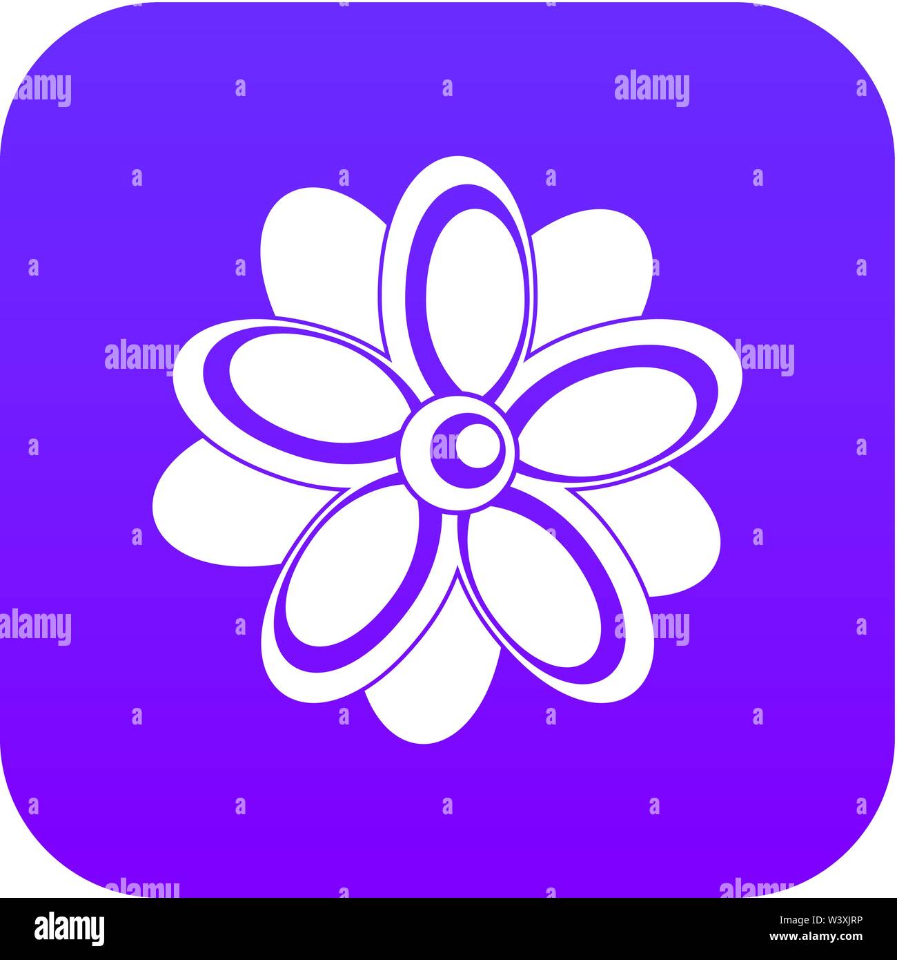 Flower icon digital purple Stock Vector Image & Art - Alamy