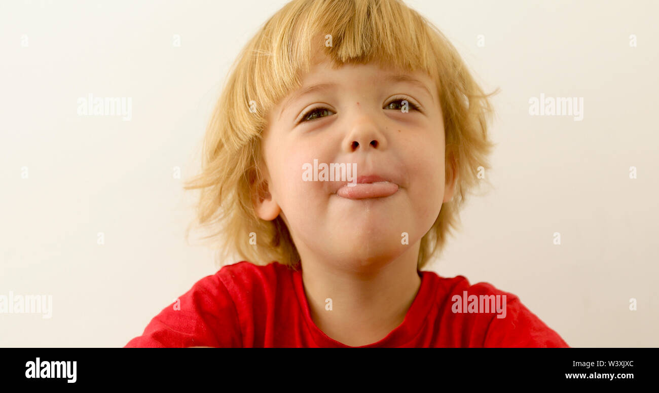 Child hair tongue hi-res stock photography and images - Alamy