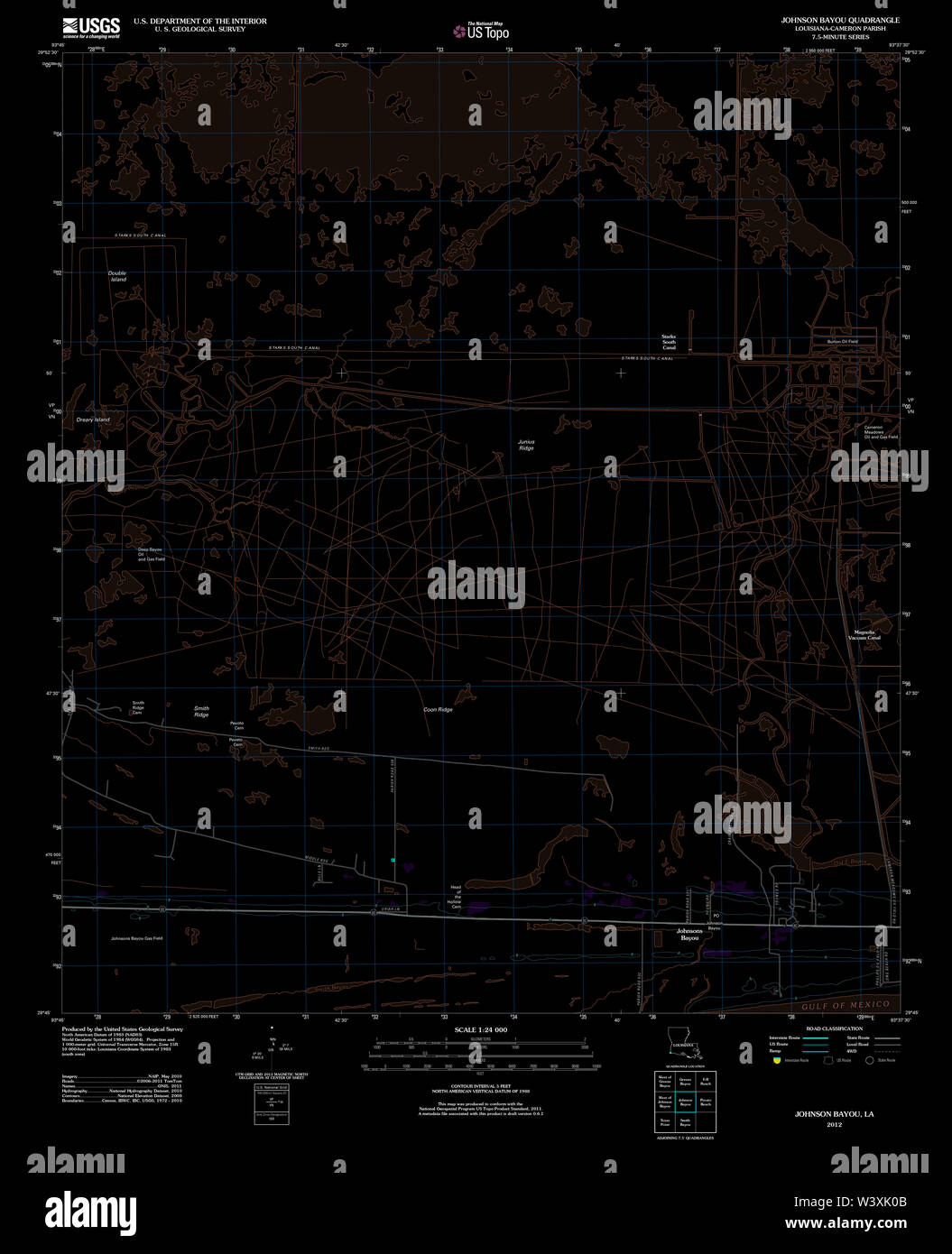 Bayou louisiana map hi-res stock photography and images - Alamy