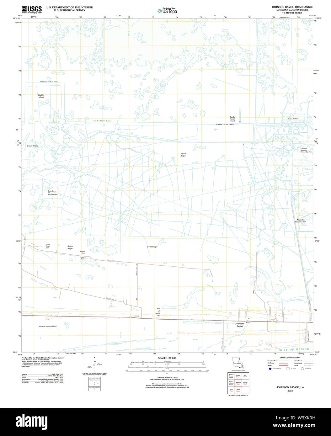 Bayou louisiana map hi-res stock photography and images - Alamy