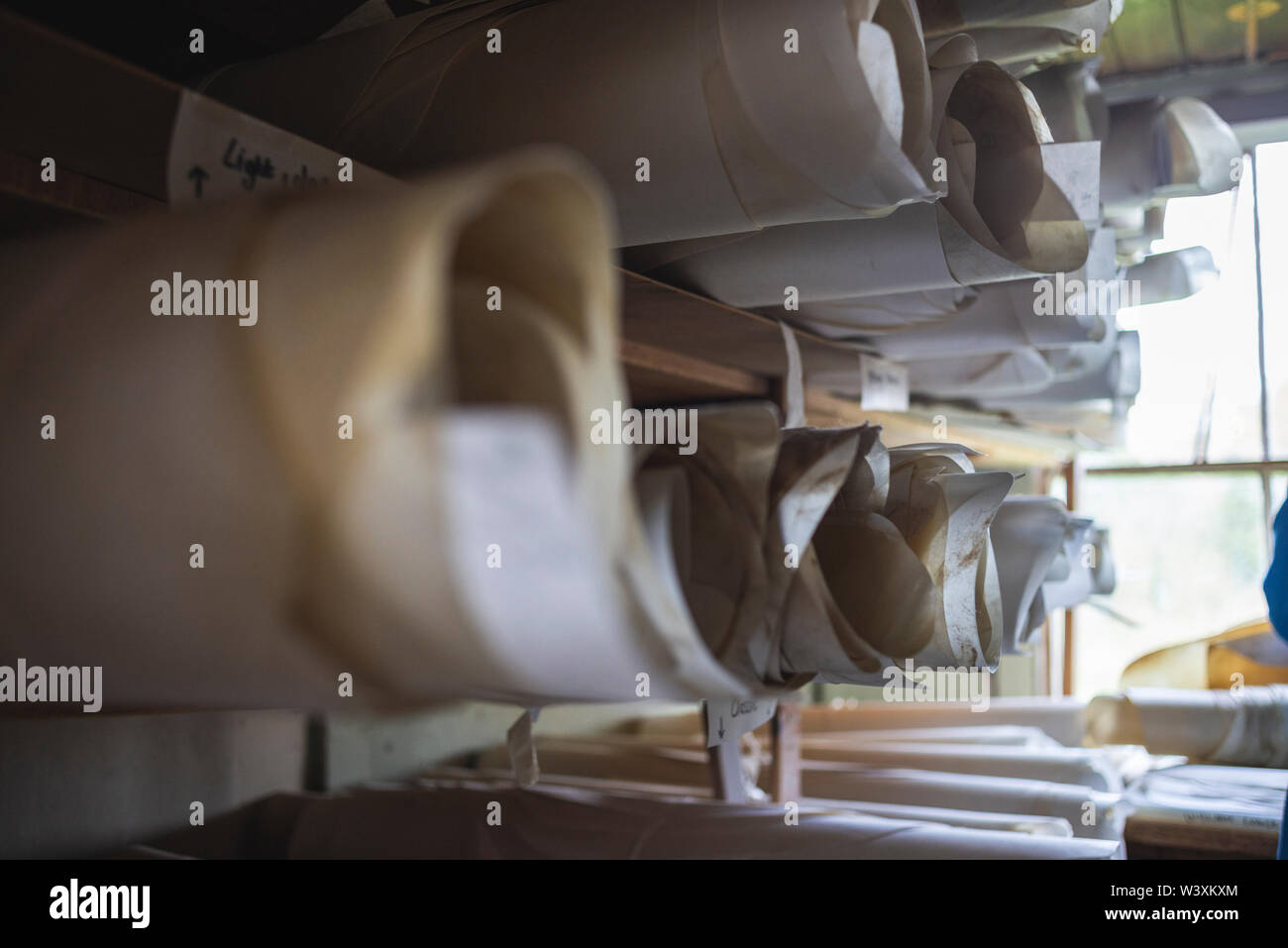 Parchment makers workshop UK Stock Photo - Alamy