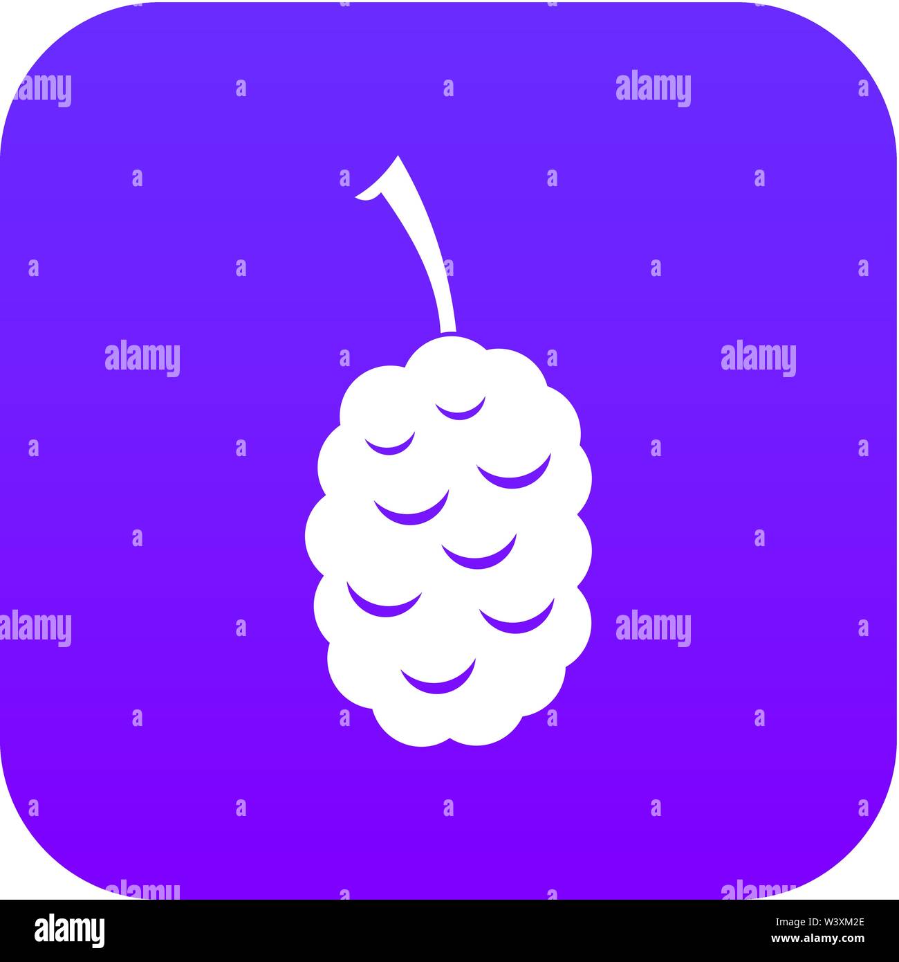 Fruit of mulberry icon digital purple Stock Vector Image & Art - Alamy