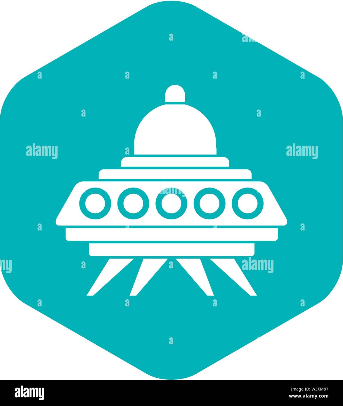 Alien spaceship icon, simple style Stock Vector Image & Art - Alamy