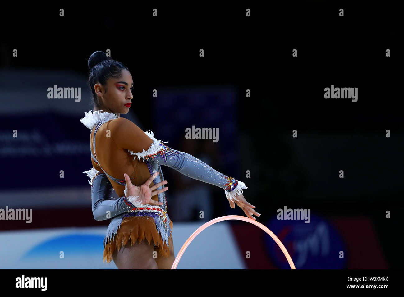 Nastasya Generalova from United States of America performs her hoop ...