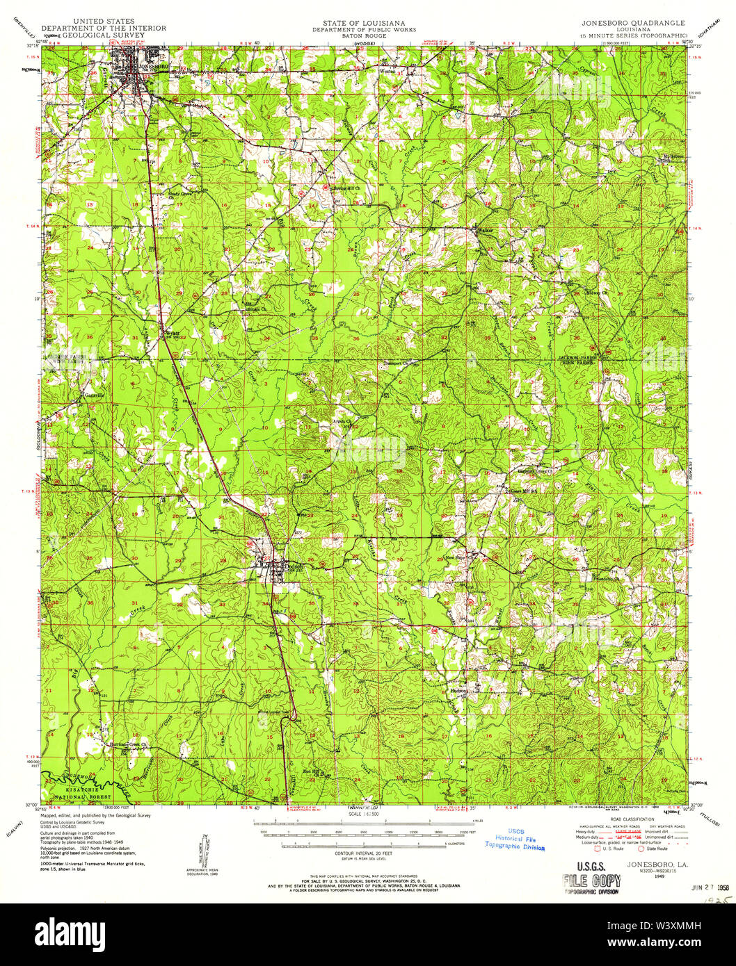 Jonesboro louisiana map hi-res stock photography and images - Alamy