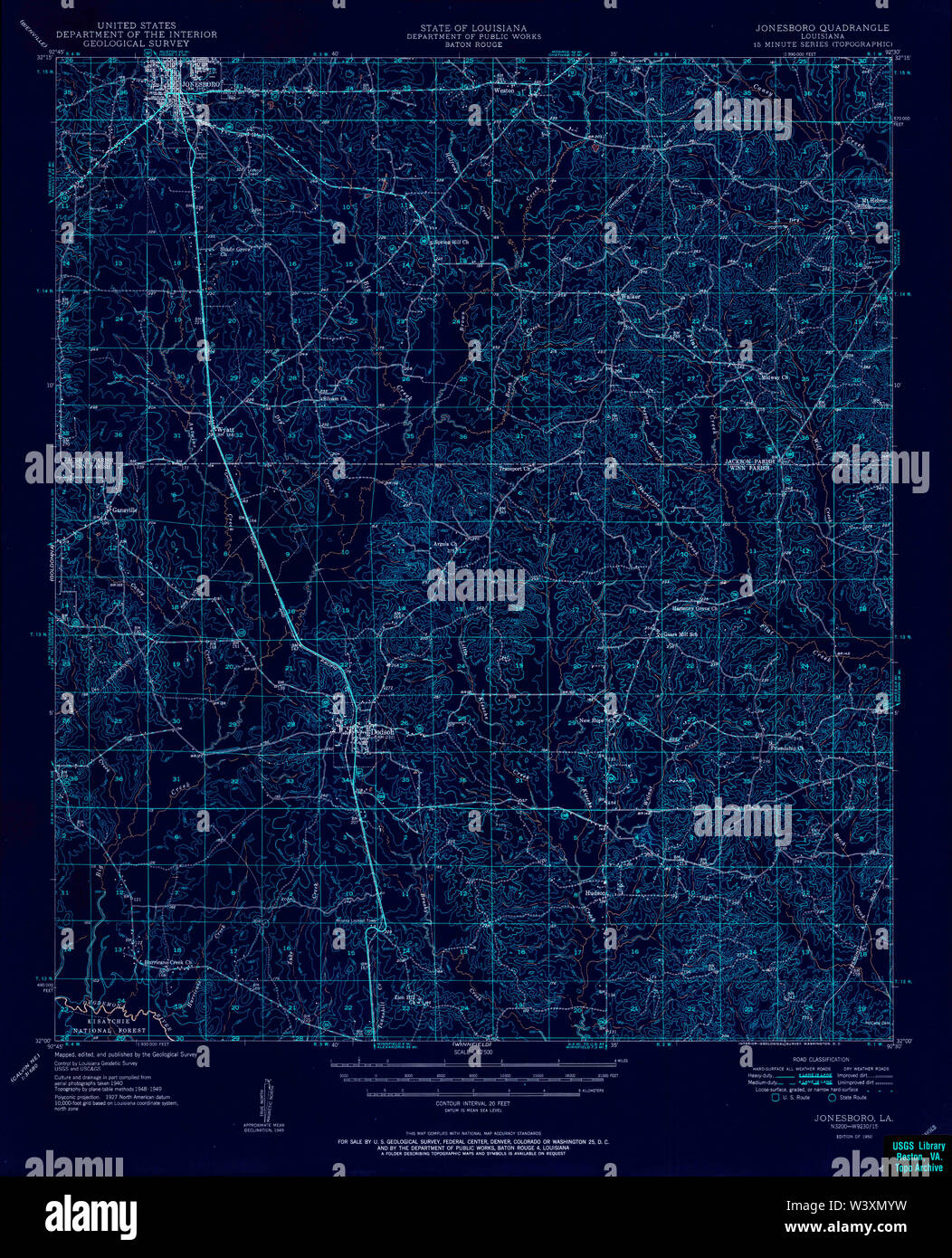 Jonesboro louisiana map hi-res stock photography and images - Alamy