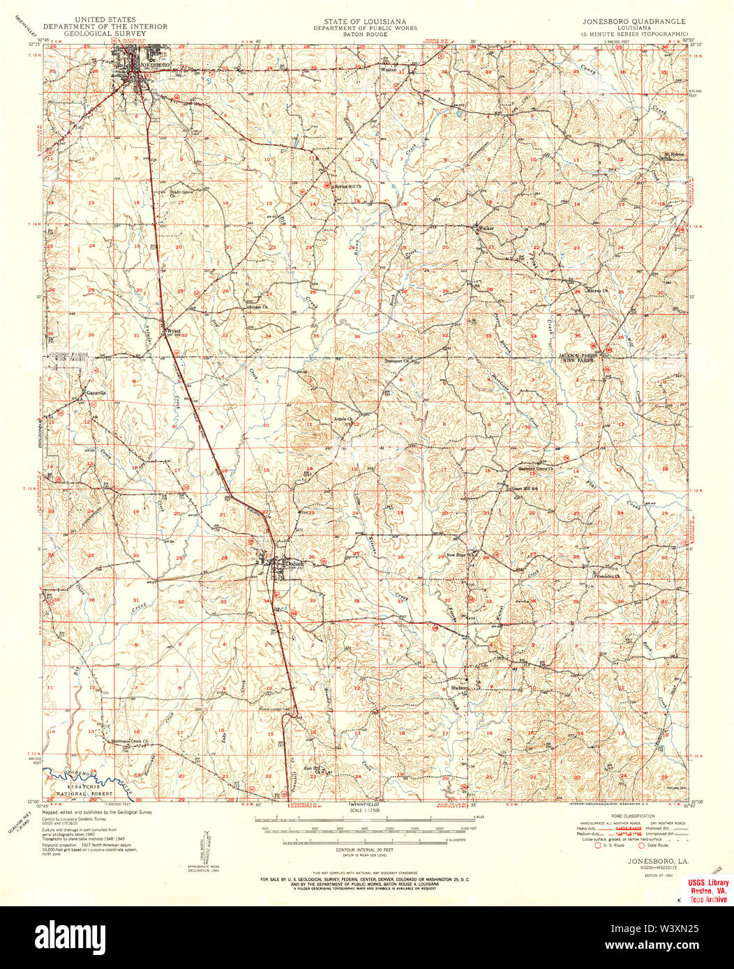 Jonesboro louisiana map hi-res stock photography and images - Alamy